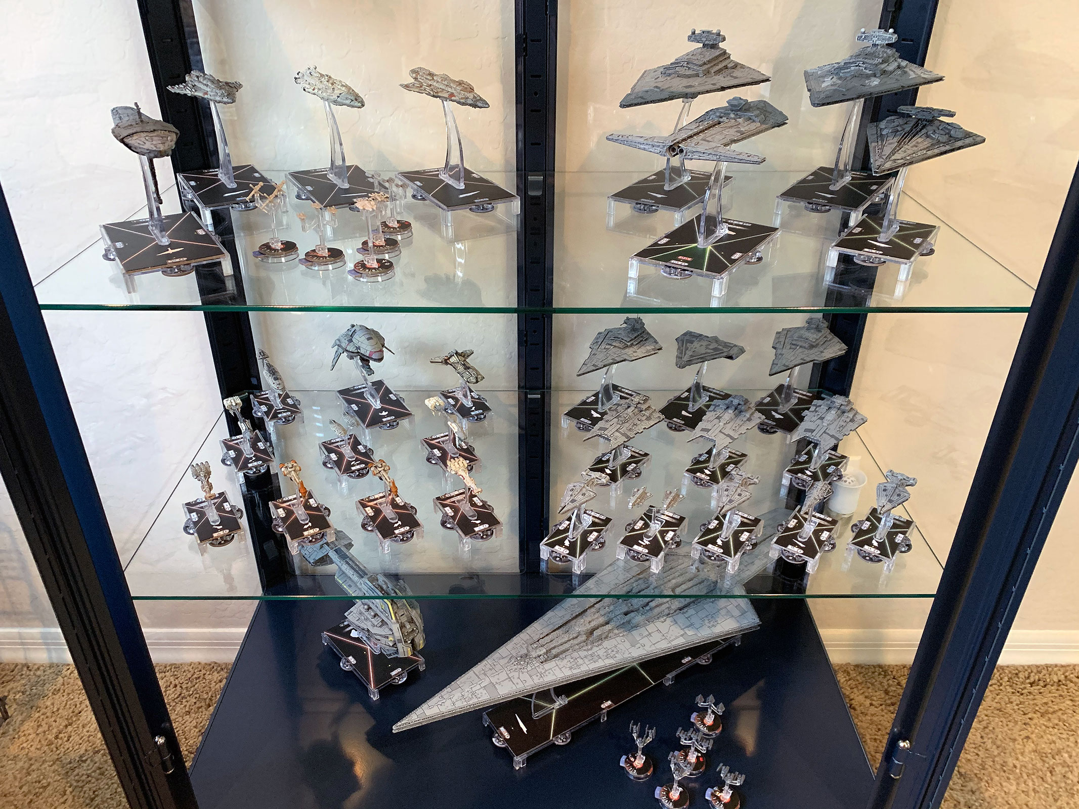 Fleet is complete, with a new display for it as well! : r/StarWarsArmada